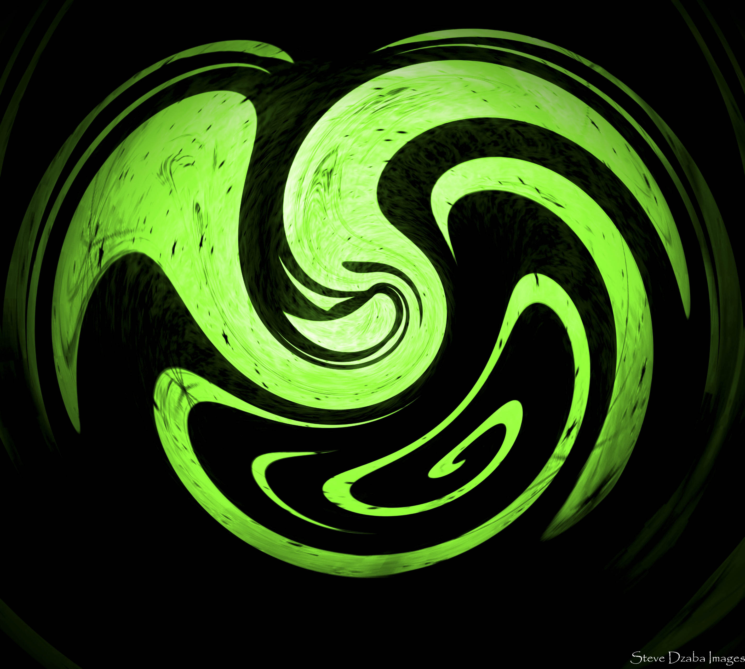 Abstract Portrait Series: The Phoenix Flame (Omni Green Chalk) Limited ...